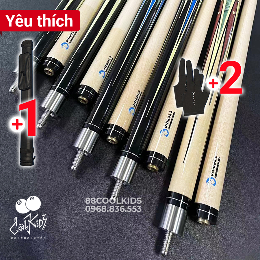 Cơ Bida Lỗ Cá Nhân Unicues - Gậy Bi A Lỗ CLB Tay Bọc Da Gỗ Soft Maple Nặng 500g, Sẵn Đầu Tẩy ...