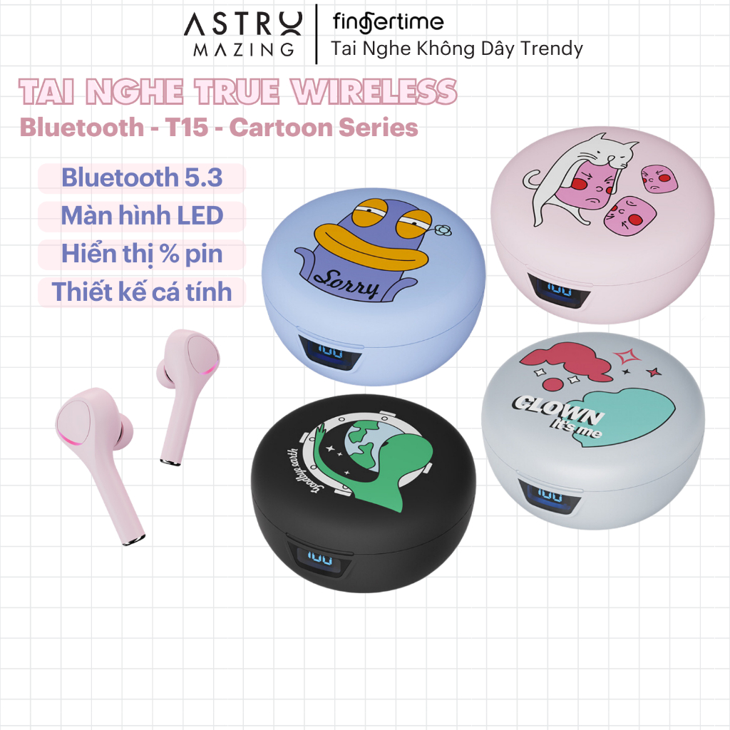 Tai nghe không dây TWS Fingertime T15 by AstroMazing - Tai nghe không ...