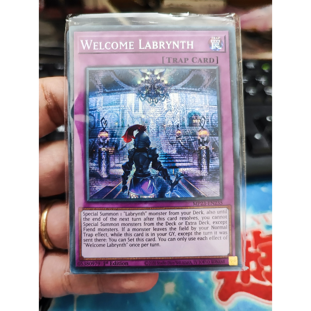 [Yugioh Funny Shop] 1 lá thẻ bài Welcome Labrynth - MP23-EN235 - Prismatic Secret Rare 1st ...