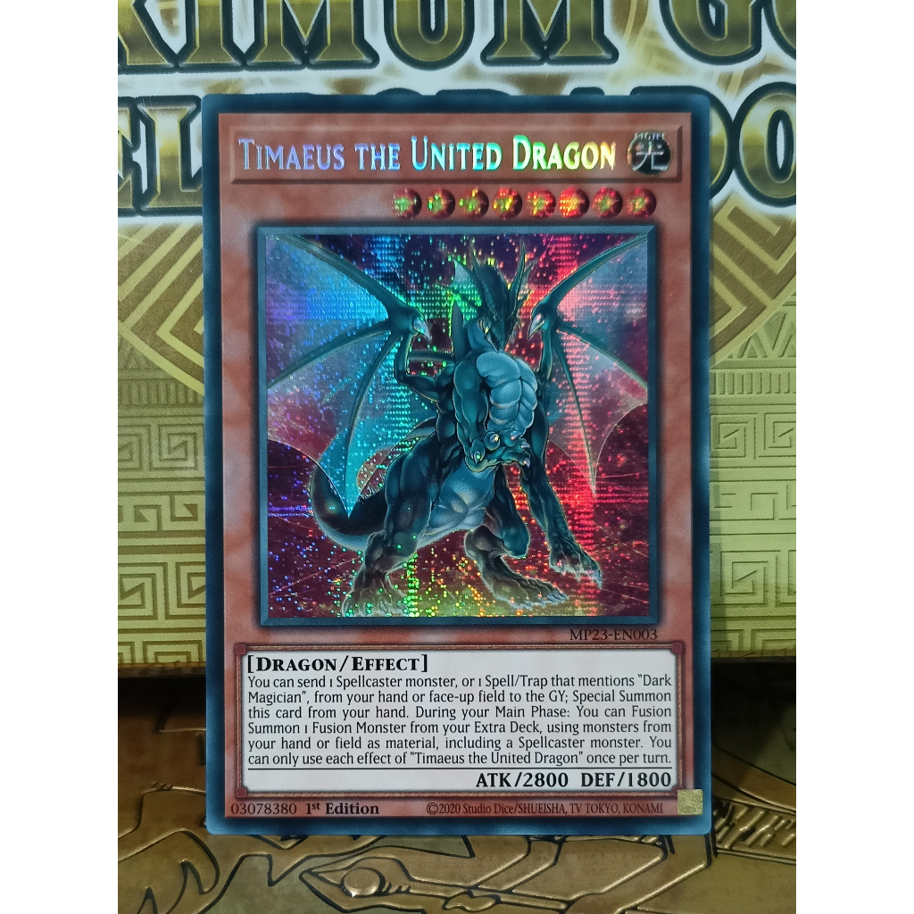 Timaeus the United Dragon - MP23-EN003 - Prismatic Secret Rare [Thẻ bài ...