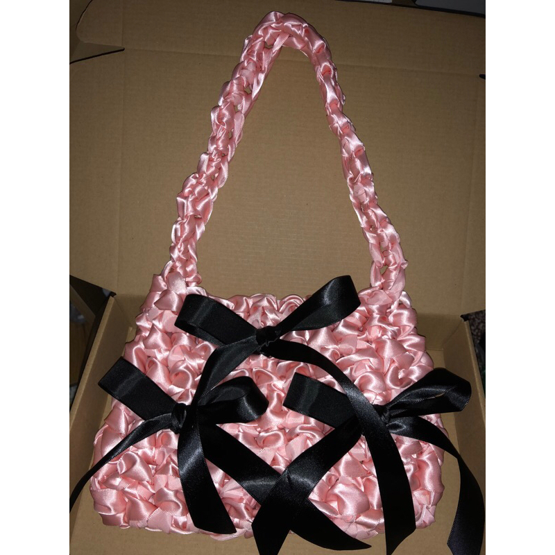 [HANDMADE] Ribbons handbag 🎀 - Túi ruy băng 🎀 | Shopee Việt Nam