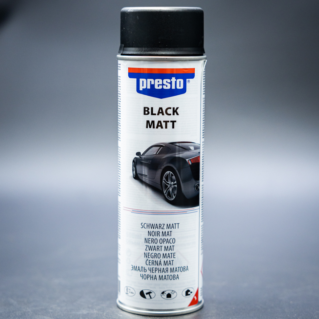 Sơn Xịt Đen Mờ Khô Nhanh - Presto Rally SPray Black Matte P428955 500ML ...