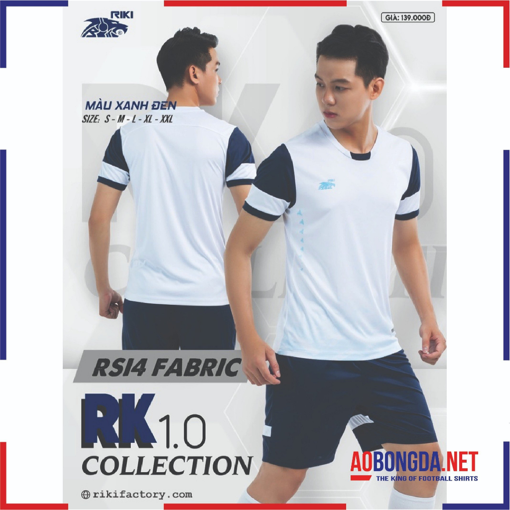 Bộ Quần Áo Bóng Đá Không Logo Riki Fabric Chất Liệu Mềm Mát Màu Sắc ...
