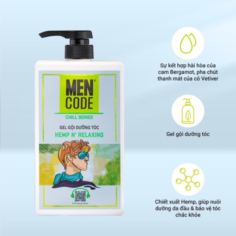 Gel gội MEN CODE sạch gàu, sạch khỏe 630ml | Shopee Việt Nam