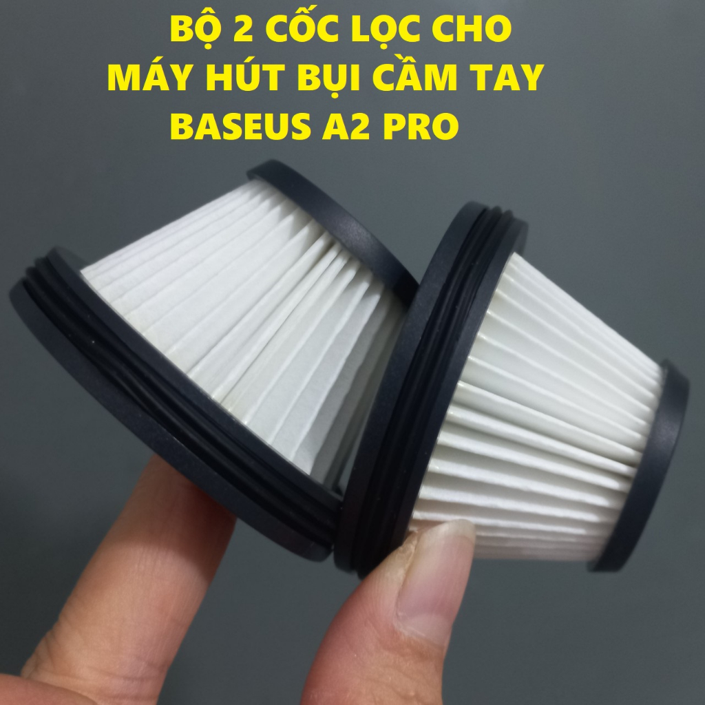 Bộ 2 cốc lọc cho máy hút bụi cầm tay Baseu A2 Pro | Shopee Việt Nam