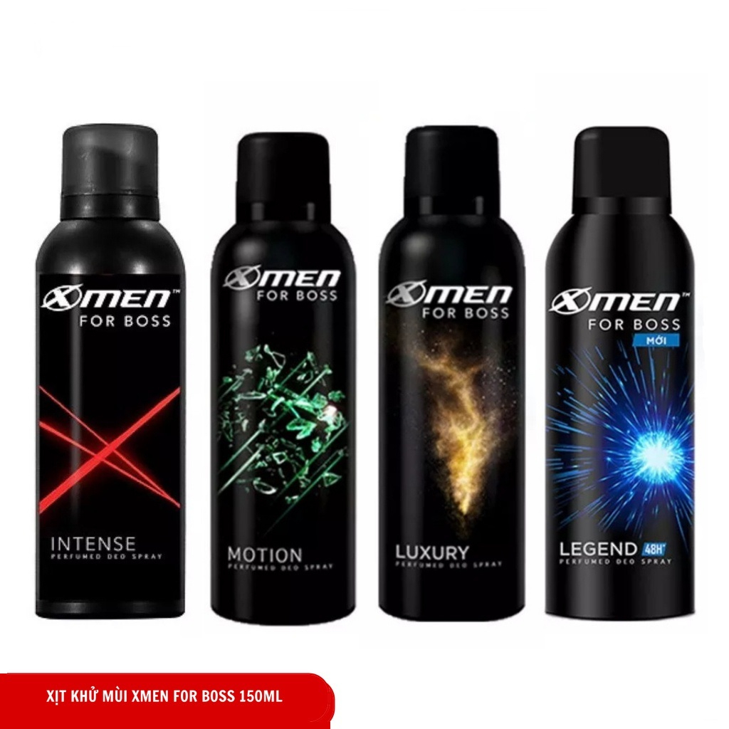 Xịt khử mùi X-men for boss hương luxyry/intense/motion/legend 150ml ...