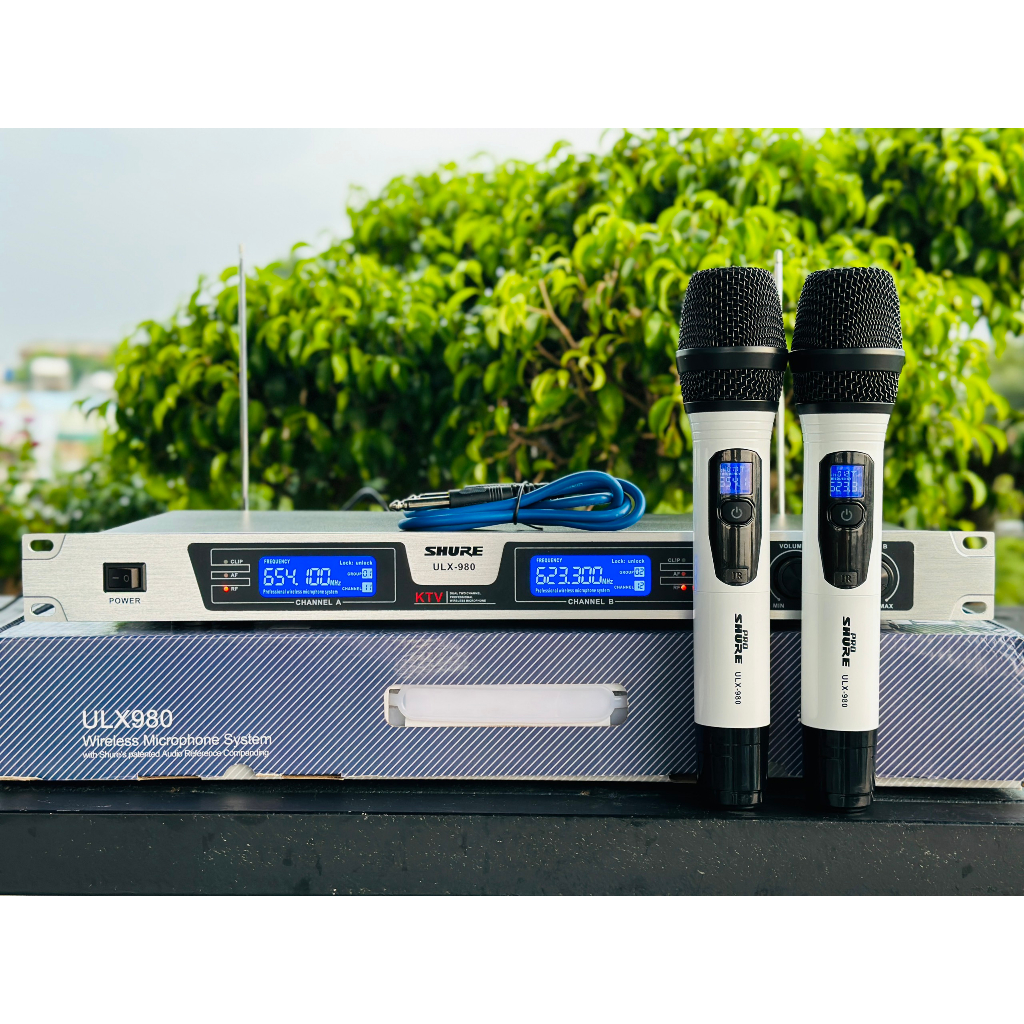 MT MAX Micro Không dây ULX 980 không hú rè rít mic cực hút nhẹ âm ra ...