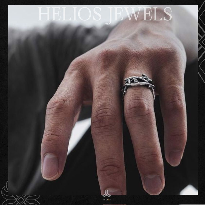 Nhẫn thời trang nam Helios Jewels Groot - Thép không gỉ cao cấp ...