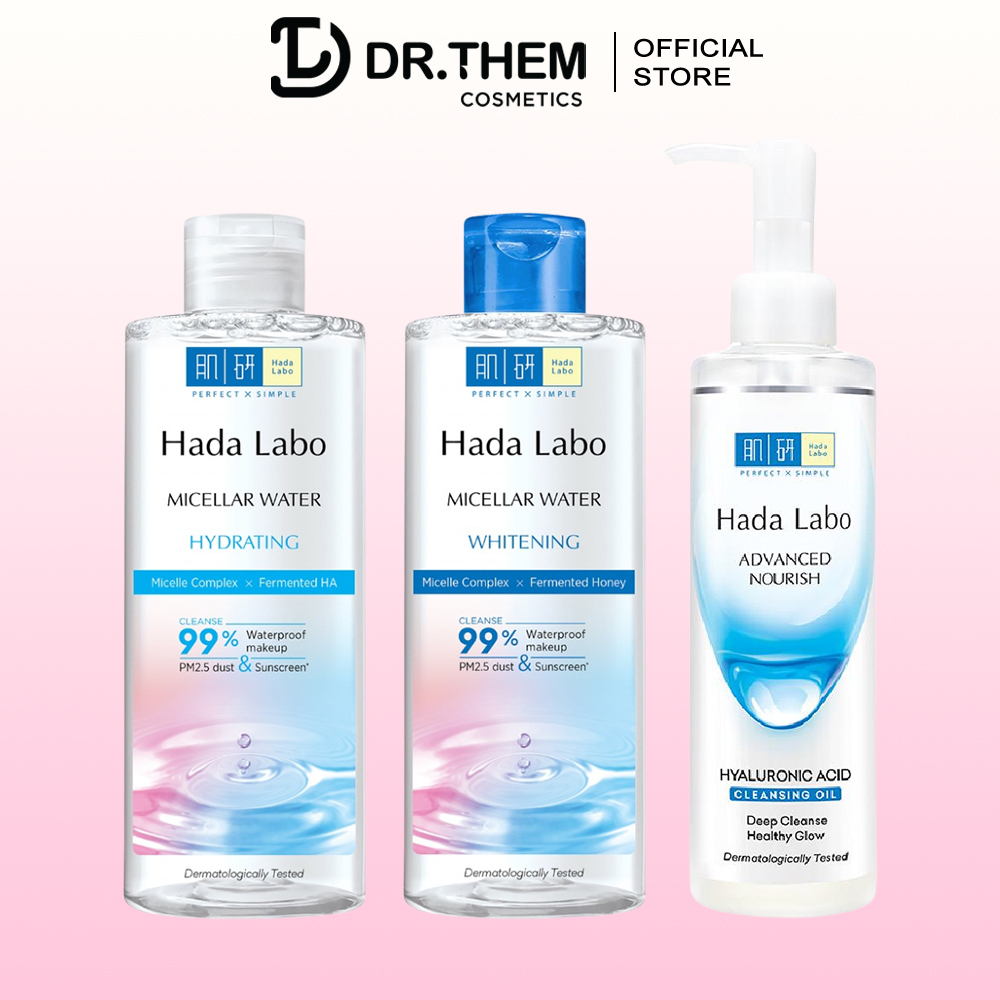 Tẩy Trang Sạch Sâu Hada Labo Micellar Water Whitening 240ml - 200ml (Dạng Dầu/Nước)- Dr Thêm ...