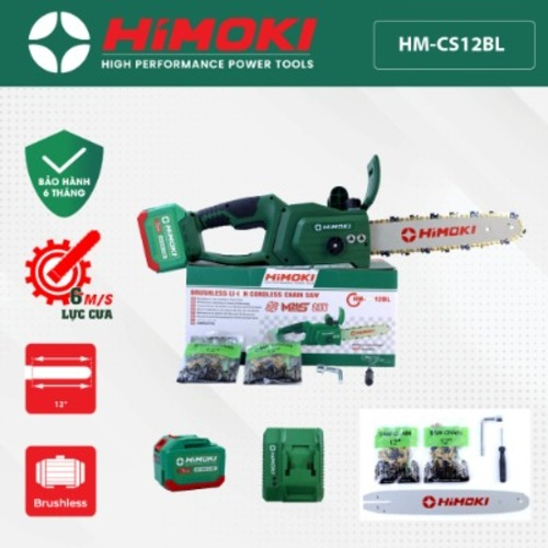 THÔNG TIN SẢN PHẨM - Tên sản phẩm: Máy cưa xích HIMOKI 12inch HM-CS12BL ...