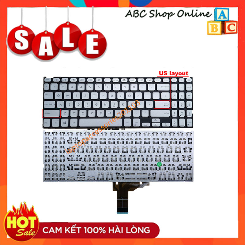 Bàn phím Asus X509 X509U M509 M509D X515 X515E F515 | Shopee Việt Nam