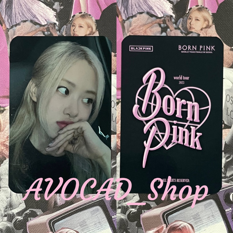 [official Toploader]blackpink Card Rosé Blackpink Md Booth Photo Card