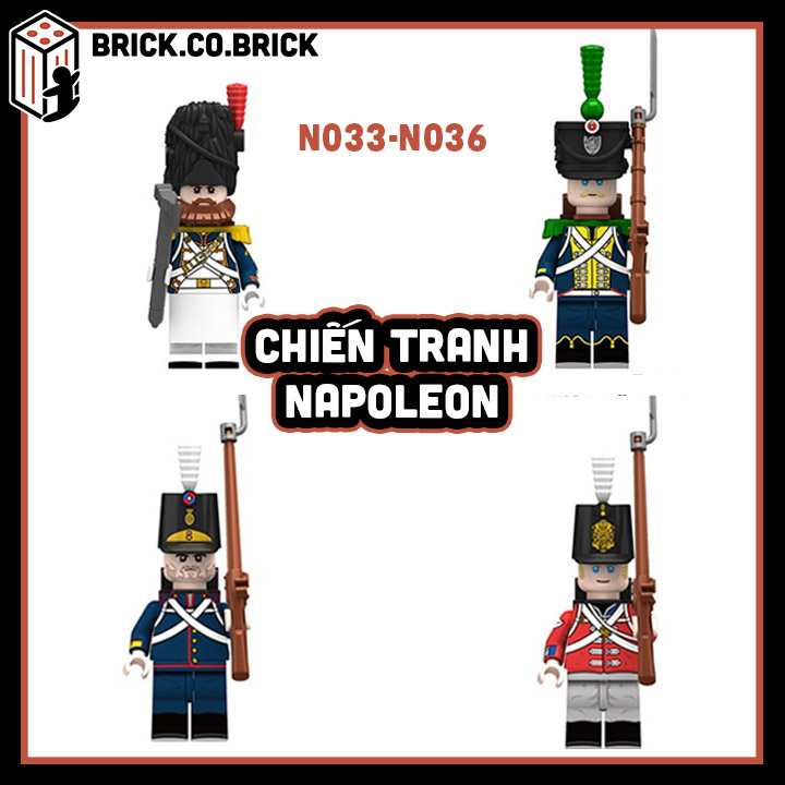 Chiến tranh Napoleon Đồ chơi Lắp ráp Mô hình Nhân vật Lính Anh, Pháp và Bồ Đào Nha Xuyên Biên ...