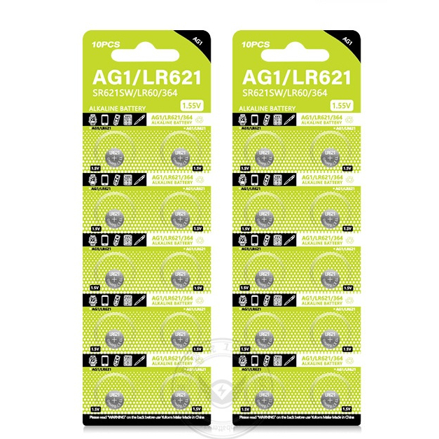 Vỉ 5 viên Pin AG1 LR621 621 364 LR60 điện áp 1,5V | Shopee Việt Nam