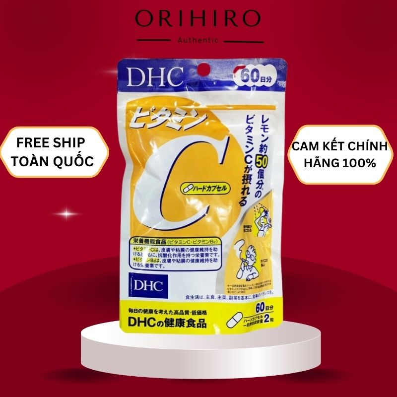 Viên Uống Vitamin C DHC [120 VIÊN NỘI ĐỊA NHẬT] 60 ngày giúp sáng da, mờ thâm | Shopee Việt Nam