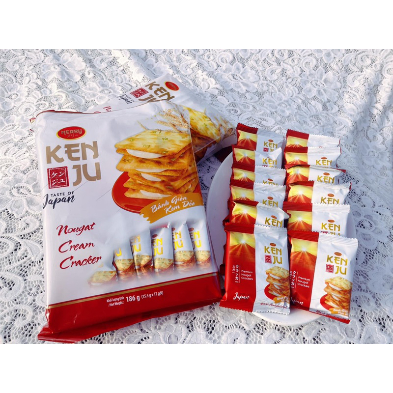 Bánh kem dẻo KenJu gói 186g, bánh Nougat Richy | Shopee Việt Nam