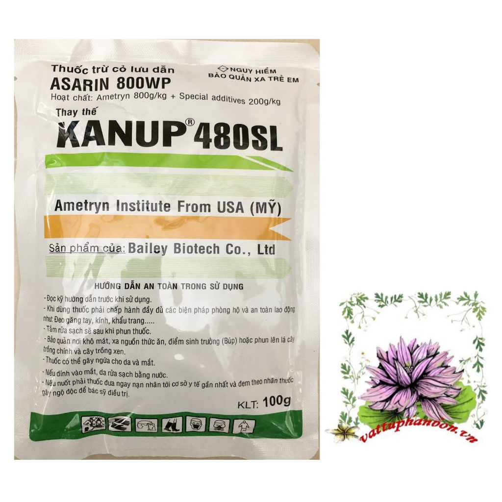 Diệt cỏ Kanup 480SL [Asarin 800WP] Thuốc trừ cỏ lưu dẫn - #070B# 100g | Shopee Việt Nam