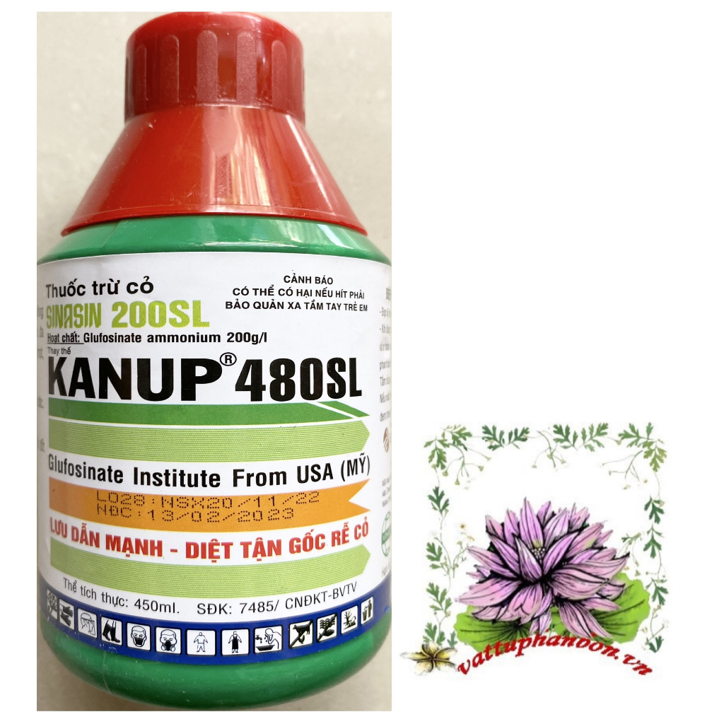 Diệt cỏ Kanup 480SL [Sinasin 200SL] USA Thuốc trừ cỏ lưu dẫn - #072B ...