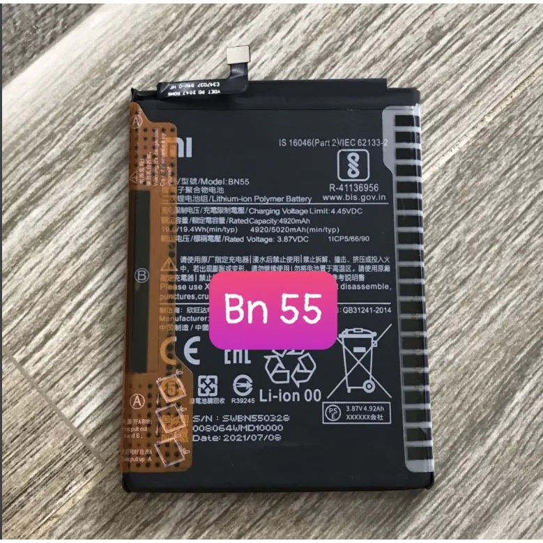 Pin Xiaomi Redmi Note 9s BN55 Dung Lượng 5020mAh | Shopee Việt Nam
