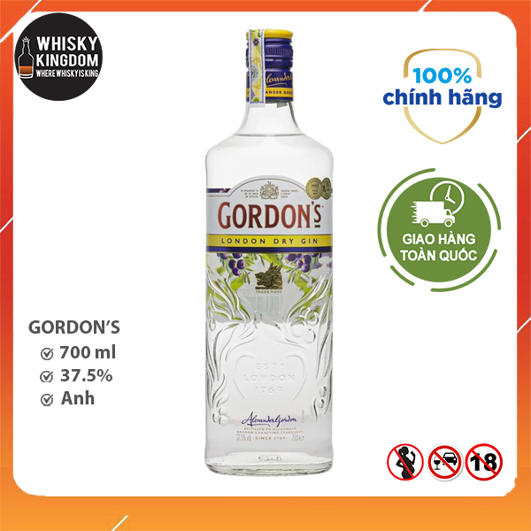 GORDON'S GIN nguyên liệu pha chế Gordon London Dry Gin | Shopee Việt Nam