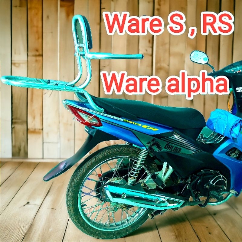 (Tặng lót tay) Baga xe máy phượt cho xe ware S, RS, alpha 110.Mẫu mới ...