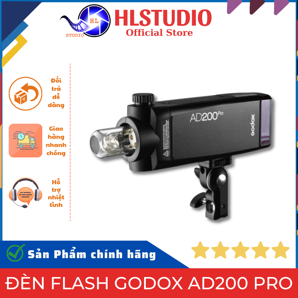 Đèn Flash Godox AD200, AD200 Pro, AD200Pro II - HL Studio - 200Ws, 1 ...