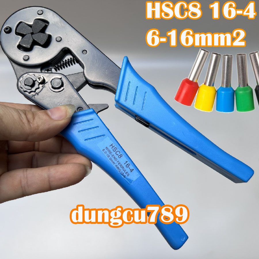Kìm bấm cos Hsc8 16-4 Fasen - Bấm cốt pin rỗng vuông 4 cạnh 6-16mm2 | Shopee Việt Nam