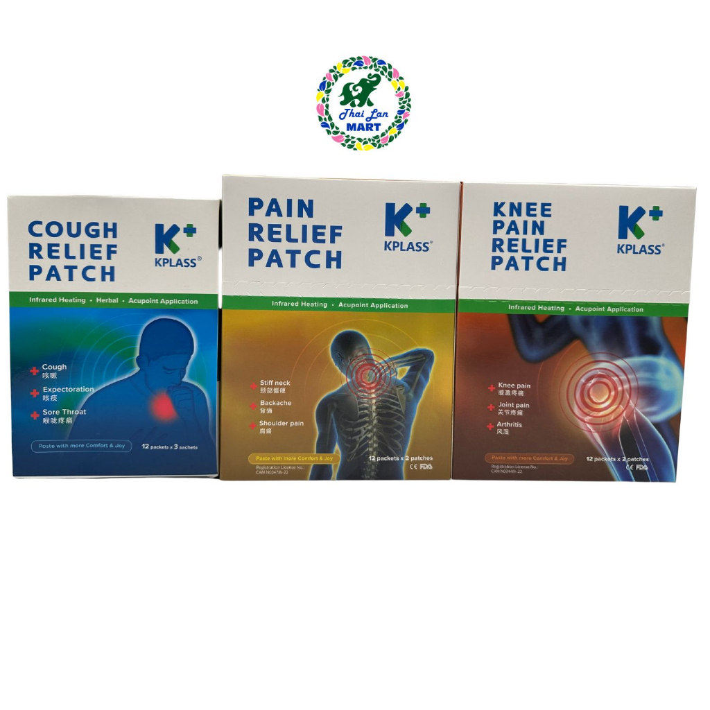 Cao dán kplass knee pain cought relief patch giảm ho đau cổ đau đầu gối hàng chính hãng ...