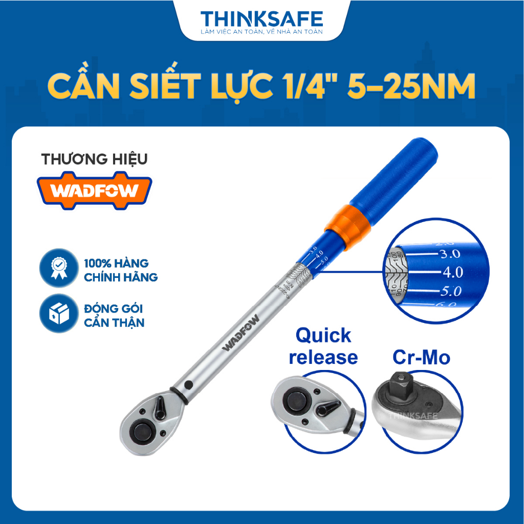 Cần siết lực Wadfow 1/4", 3/8", 1/2" tay vặn lực siết 5-25Nm, 10-60Nm, 40-220Nm | Shopee Việt Nam