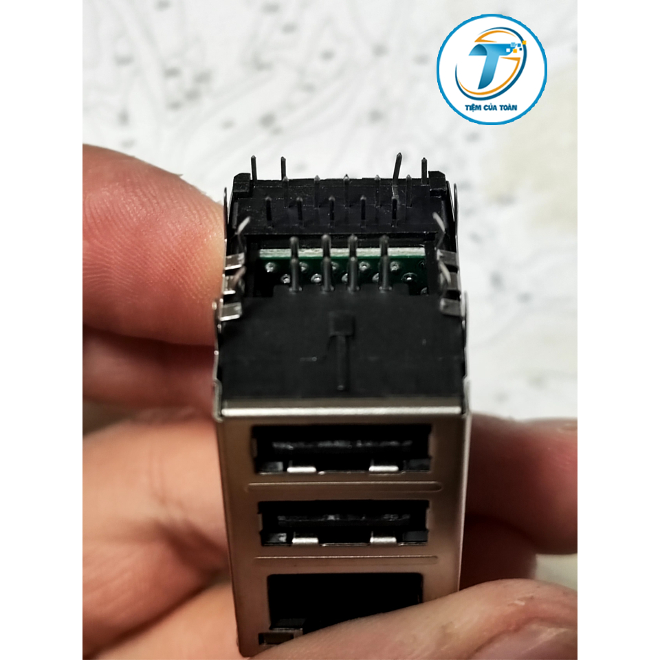 Socket LAN/USB cho mainboard PC, Linh kiện jack USB/LAN G/F chính hãng ...