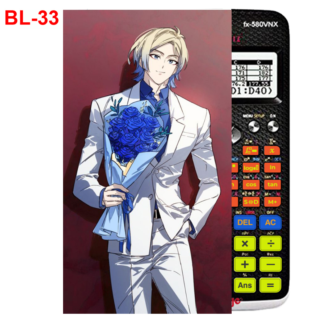 Decal - Hình dán Máy tính CASIO fx570, fx580...anime BLue Lock (nhiều ...