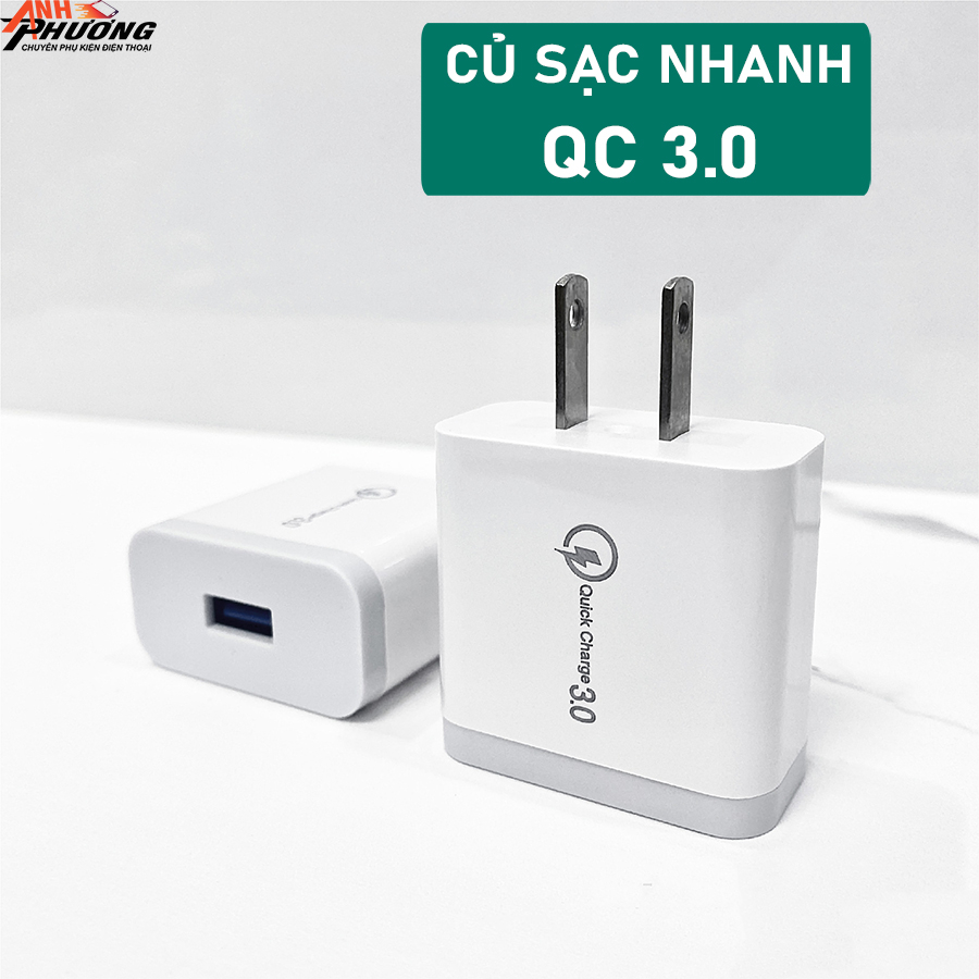 Củ sạc nhanh QC 3.0 cổng USB (9V-2A, 18W) - Bảo hành 6 tháng | Shopee Việt Nam