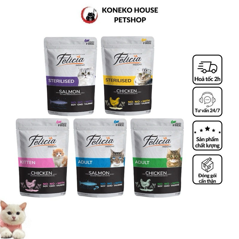 Pate Felicia cho mèo 85g | Shopee Việt Nam