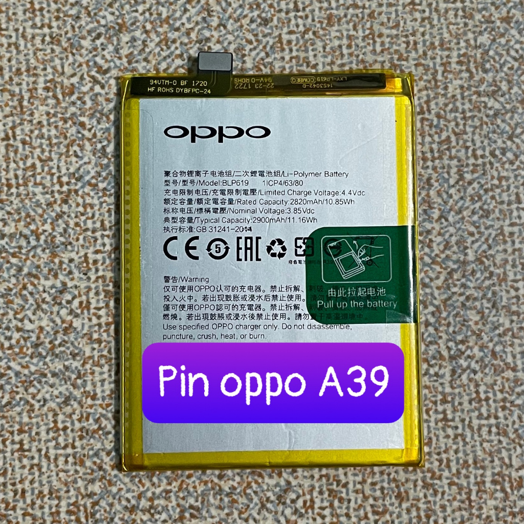 pin oppo A39 / A57 / F3 lite model BLP619 lắp chung | Shopee Việt Nam
