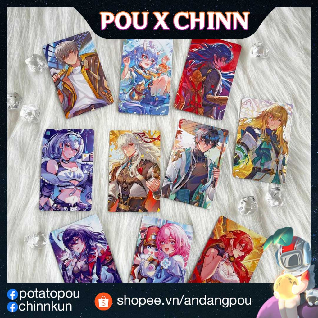 [Gacha card bo góc] Honkai: Star Rail thẻ đồ chơi siêu dày dặn | Shopee ...