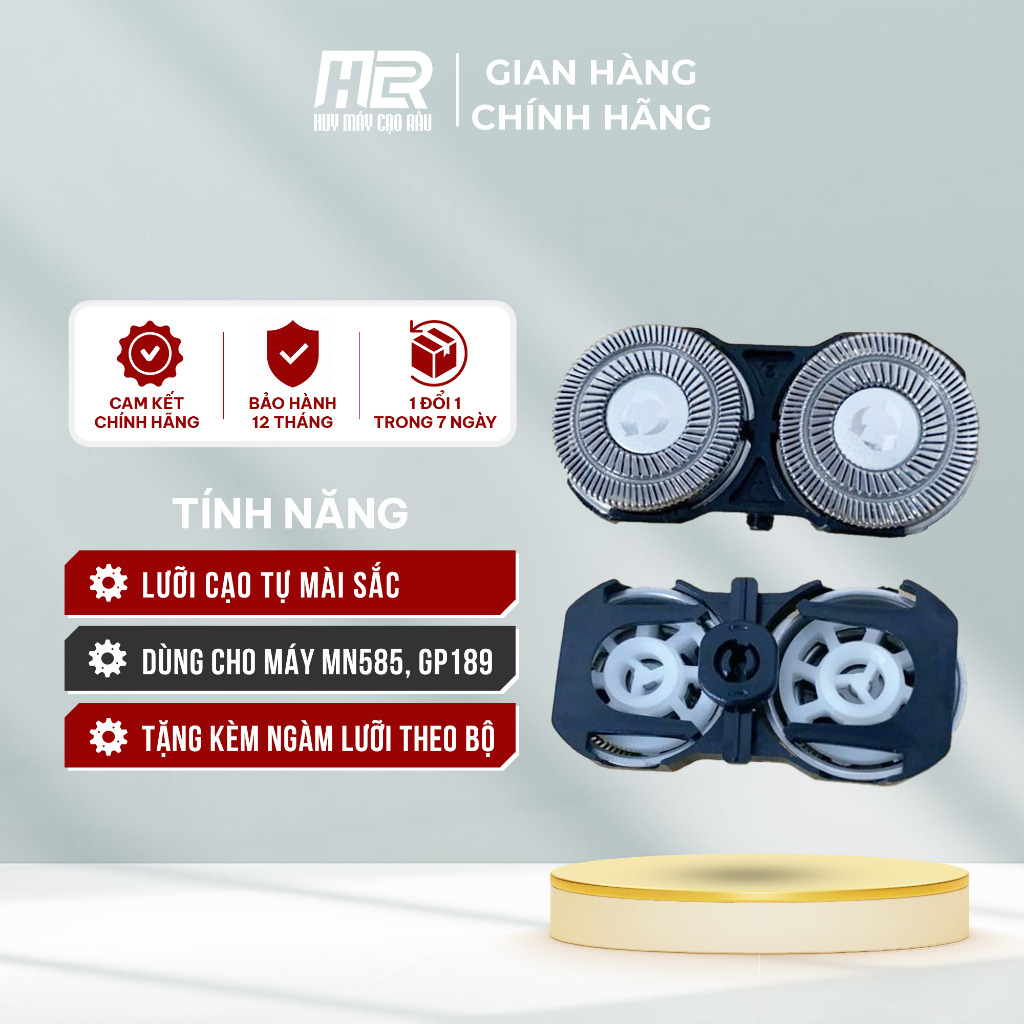 Đầu máy cạo râu MN585 và GP189 GENPAI, Lưỡi dao sơ cua máy cạo râu ...
