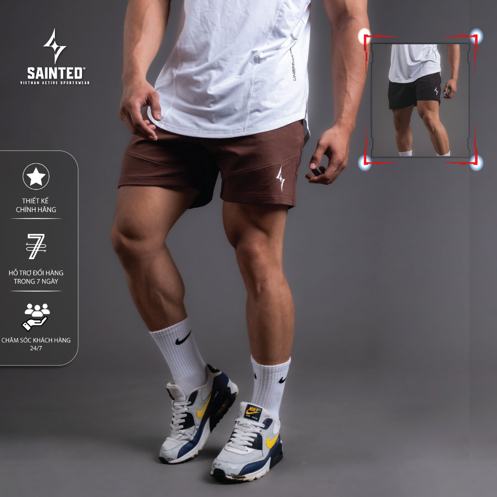 Quần đùi thể thao cotton ngắn trên gối Sainted Prime Short Shorts ...
