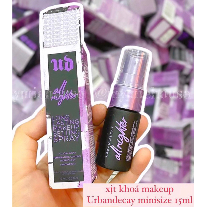 MINISIZE Xịt khoá makeup Urban Decay All Nighter Makeup Setting Spray ...