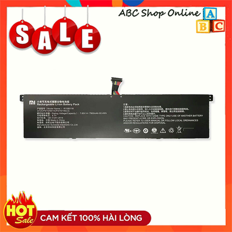 Pin Laptop Xiaomi Mi Notebook Air 15.6" Inch Pro GTX I5 I7 60.4Wh ...