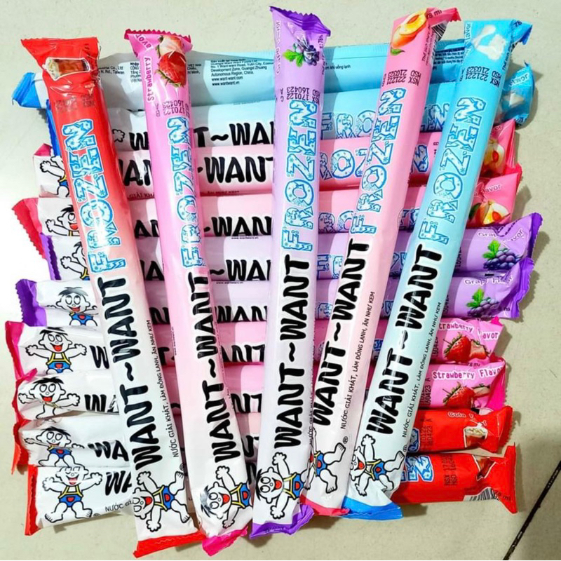 10 cây kem đá Want Want mix 5 vị - Ăn vặt tuổi thơ - Bòn bon tuổi thơ ...
