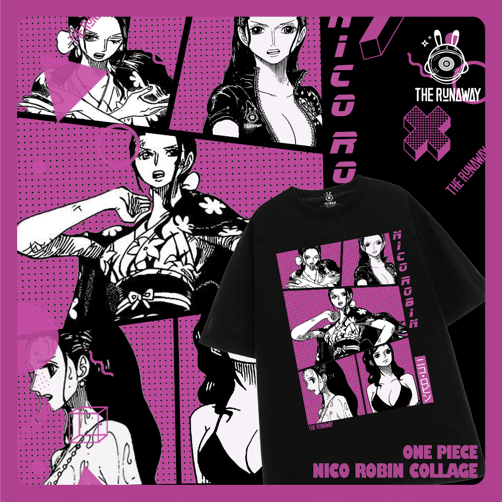 Áo phông One Piece: Nico Robin Collage 100% Cotton Nam / Nữ by The ...