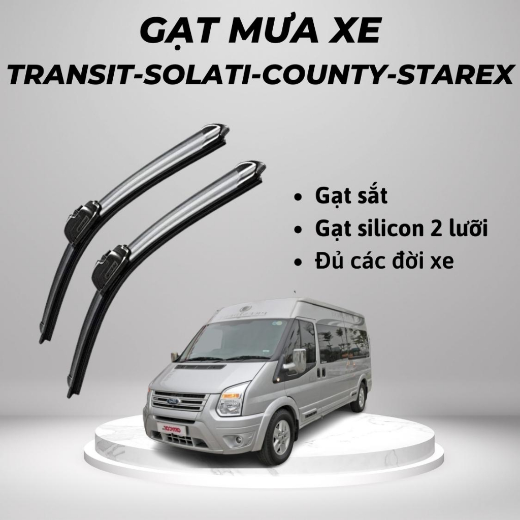 Gạt mưa ô tô xe Ford Transit, Solati, County, Starex, Mẹc Sprinter gạt ...