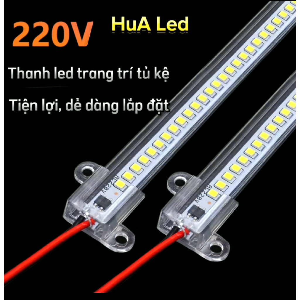 (KHÔNG GỒM DÂY NGUỒN) Thanh led điện áp 220V trang trí tủ kệ, đèn led ...