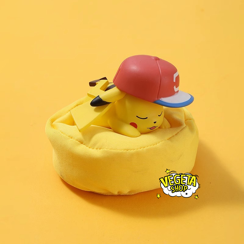 Mô hình Pokemon ngủ - Pikachu Bulbasaur Snorlax Jirachi Eevee Igglybuff ...