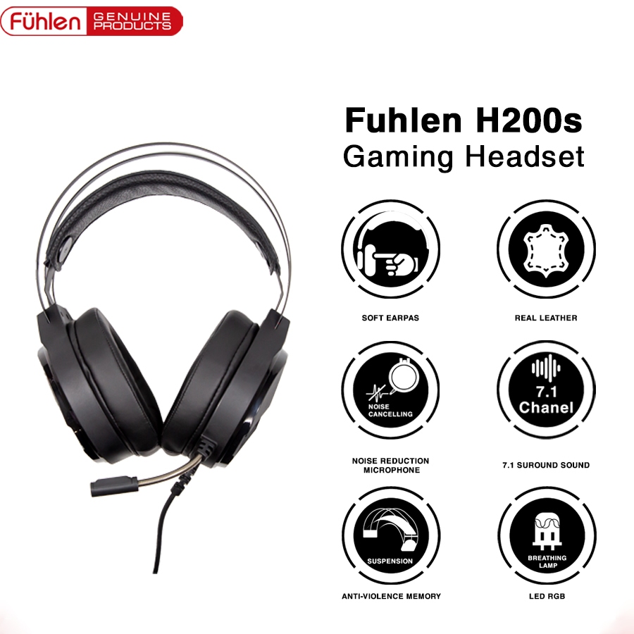 Tai Phone Fuhlen H200s RGB Gaming Headset | Shopee Việt Nam