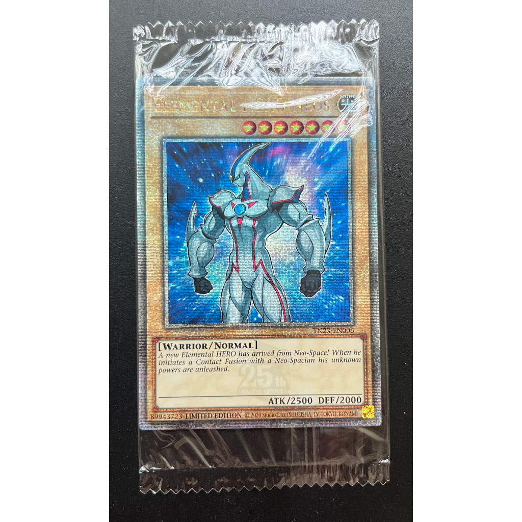 [Thẻ bài Yugioh] - [TCG-UK] - TN23-EN006 - Elemental HERO Neos - Quarter Century Rare | Shopee ...