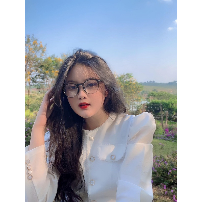 Gọng Tròn C92 Mắt kính xanh | Shopee Việt Nam