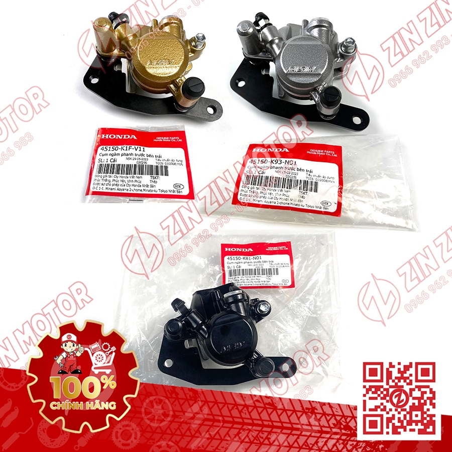 Cụm Ngàm Phanh Trước, Heo Dầu AB 125 2020 - 2023+, AirBlade 160 2022 ...