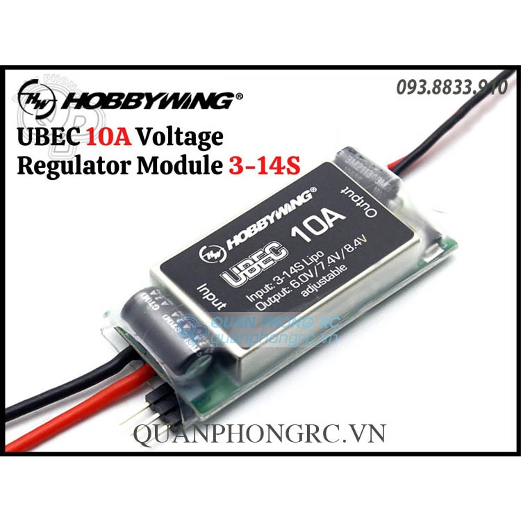 Hobbywing UBEC 10A HV 3-14S V1 (30608000) | Shopee Việt Nam
