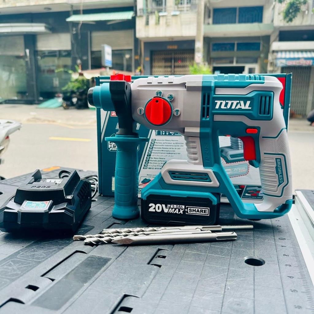 Máy Khoan Đục 3 Chức Năng Dùng Pin 20V TOTAL Lực Đập 2.0J TRHLI20208 ...